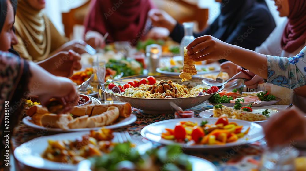 Islamic Symbol on Sun Background. Ramadan Table. Holy month of Muslims ...