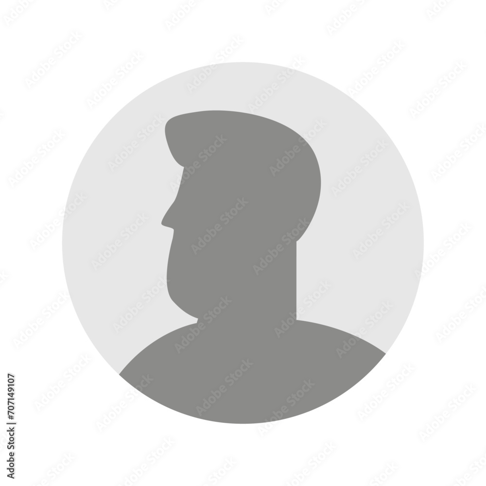 Vector flat illustration. Avatar, user profile, person icon, profile ...