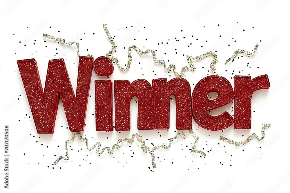 Victory vibes. Retro style winner banner design with eye catching burst ...