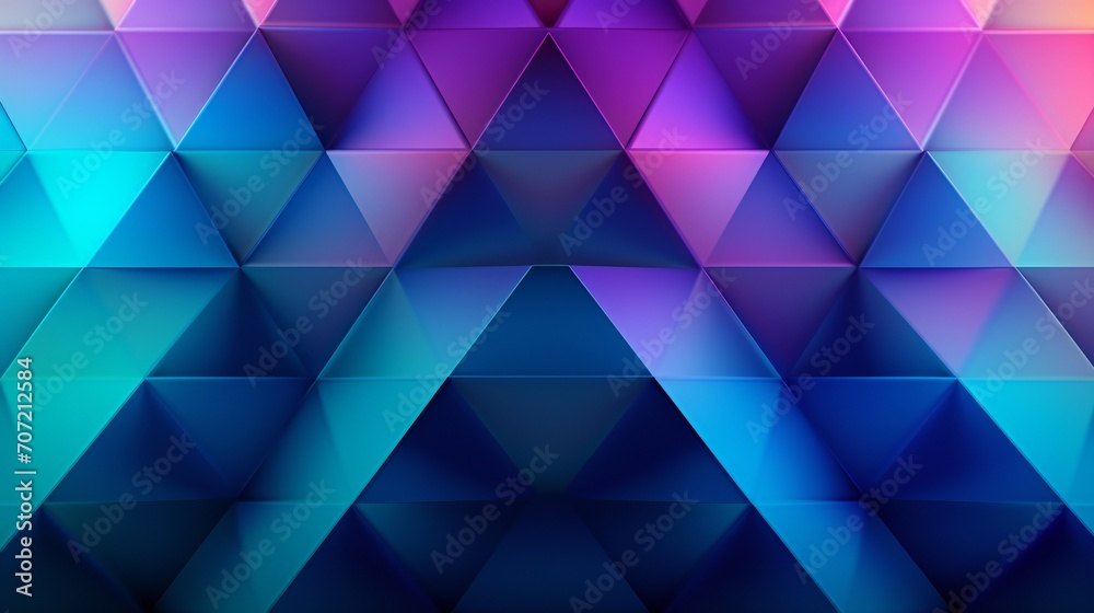 In the details of a 3D pyramid, a calming color palette seamlessly ...