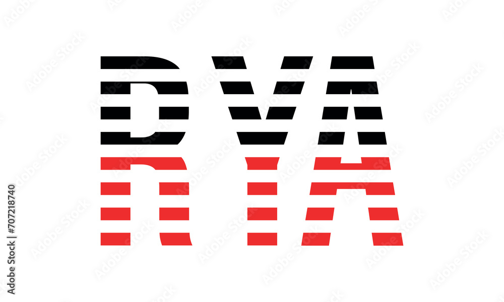 RYA three initial letter iconic line negative space minimal logo design ...