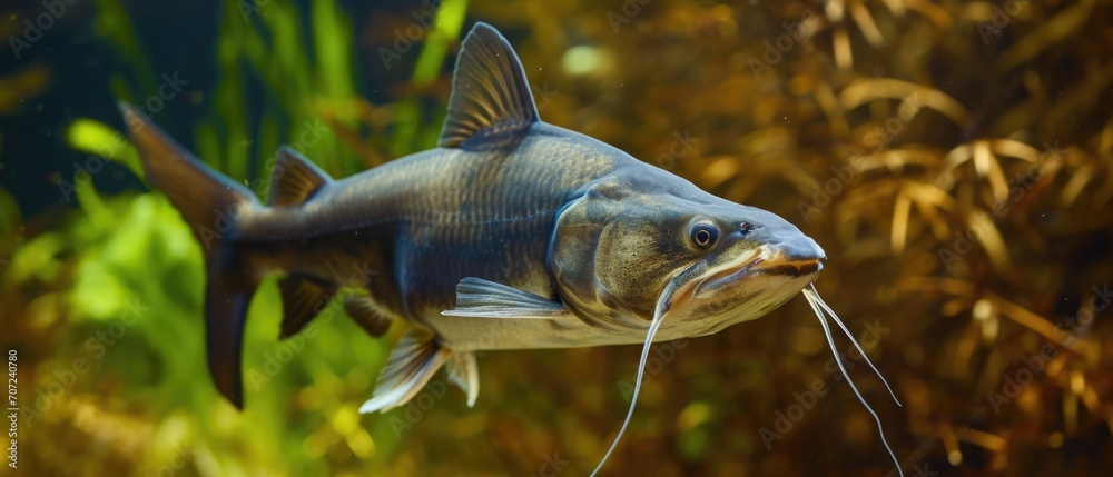 Captivating Image Of The Catfish Silurus Glanis In Its Aquatic Habitat ...