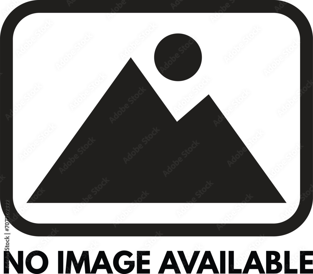 No image available icon isolated on white background . Vector ...
