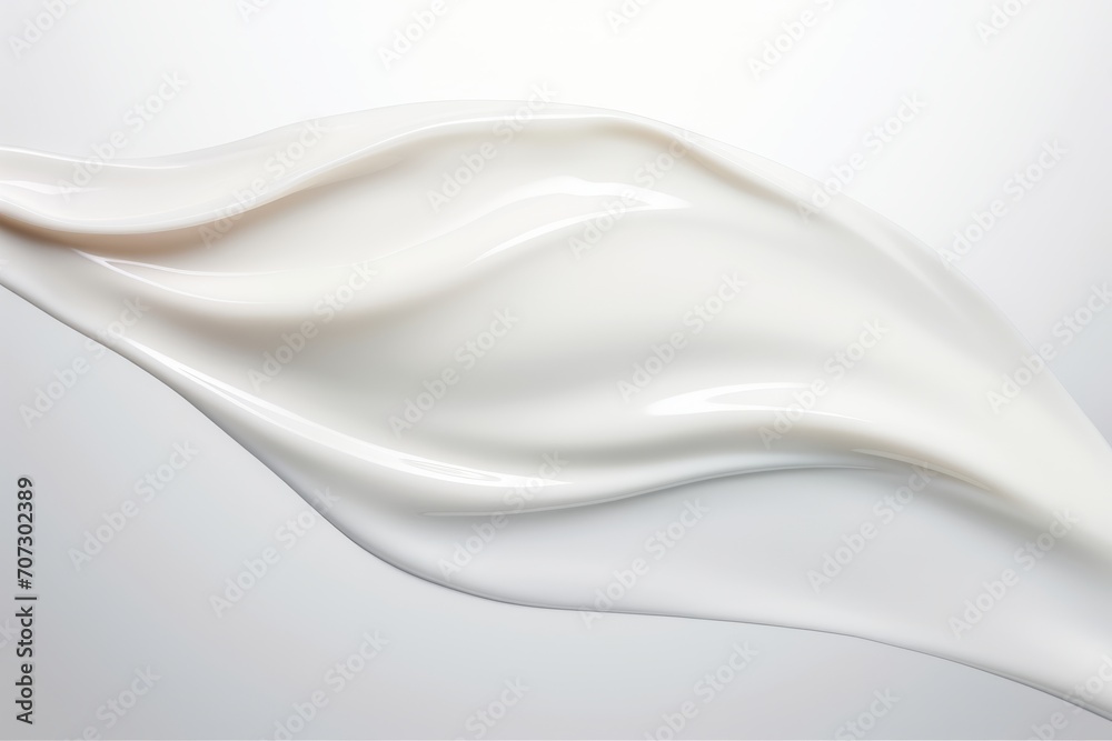 Face lotion cream sample, white cream sample on a light background ...