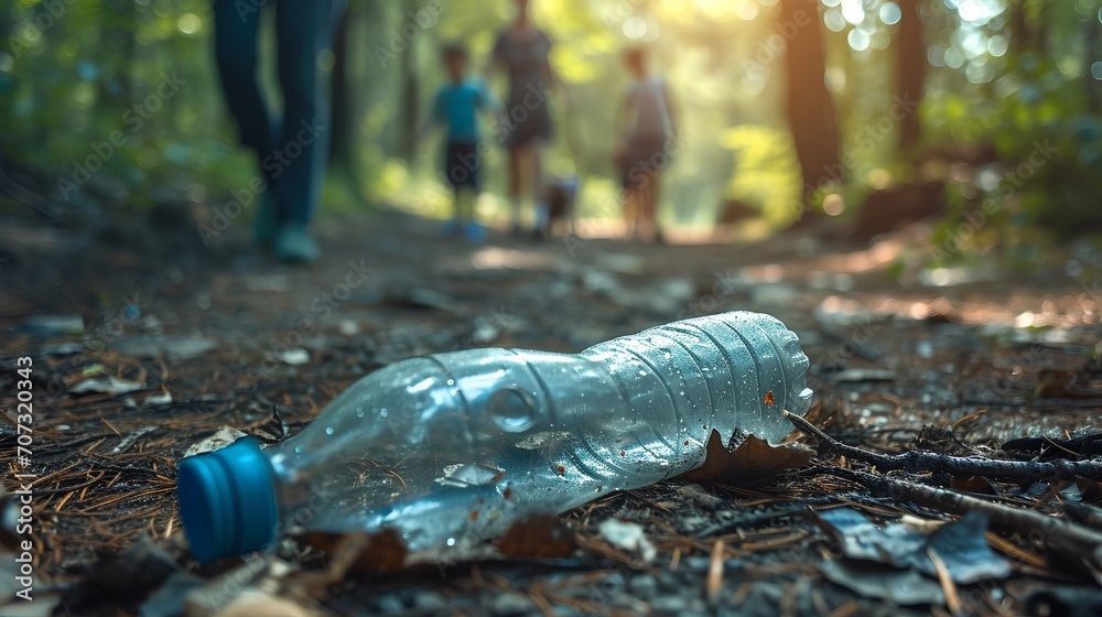 A disturbing scene of litter scattered in a once-pristine natural ...