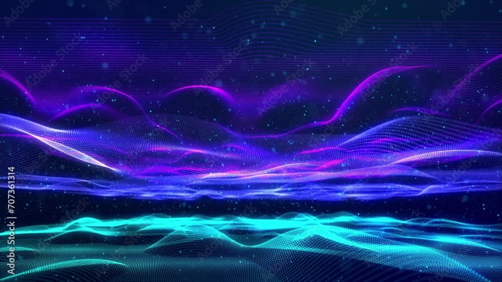 Motion graphics, motion design blue particles form structure. Large ... Motion graphics, motion design blue particles form structure. Large ...
