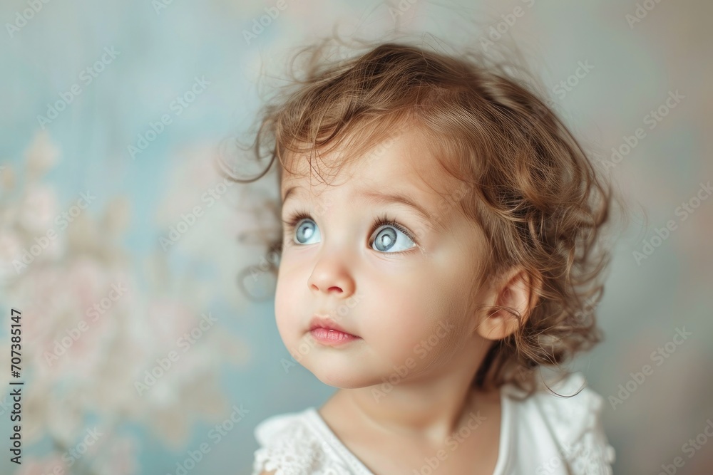 Capturing the innocence and wonder of youth, a young child's radiant ...