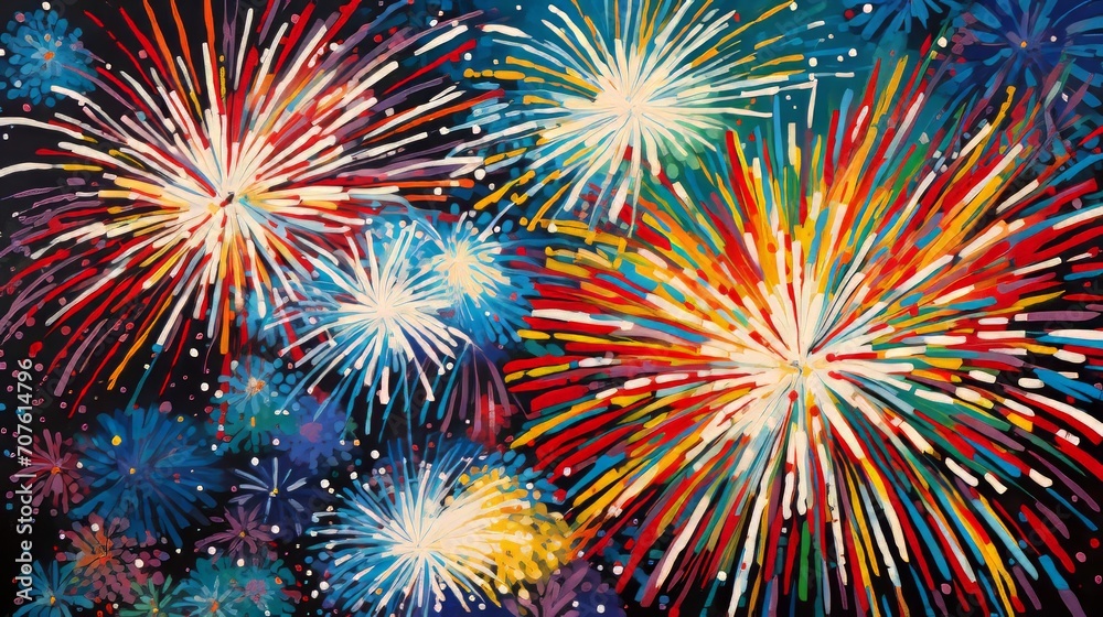 Abstract digital art representing the energy and excitement of ...