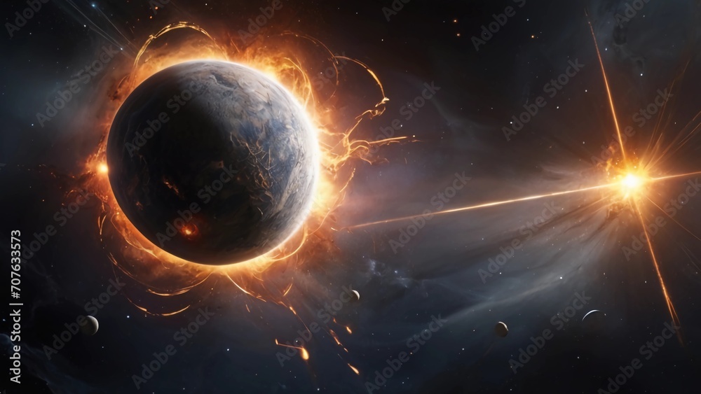 Experience the stunning visuals of a star system transformed by the ...