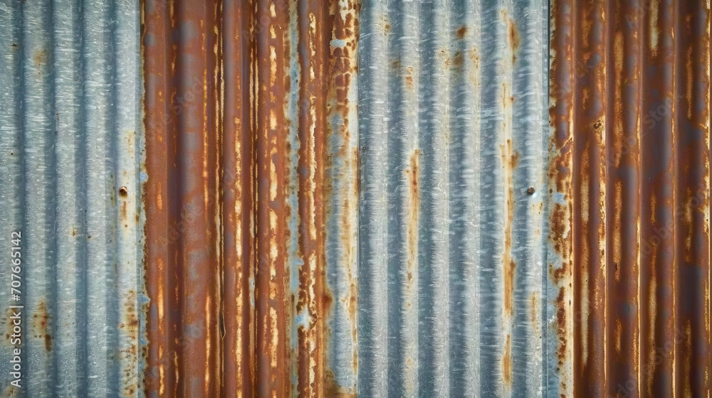 old rusted textured corrugated sheet background, Old zinc wall texture background. Rusted ...