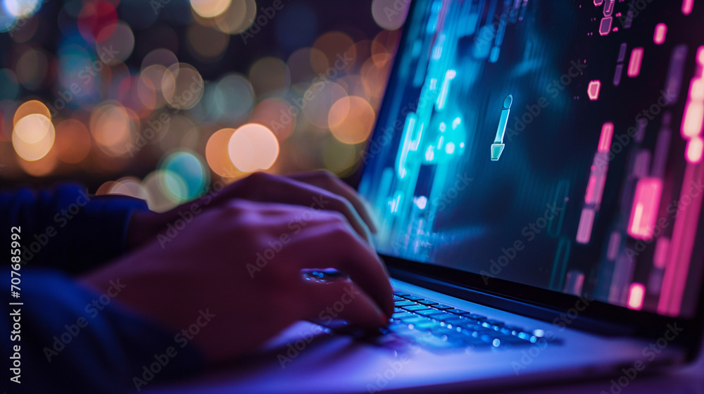 Press enter button on the keyboard computer Shield cyber Key lock ...