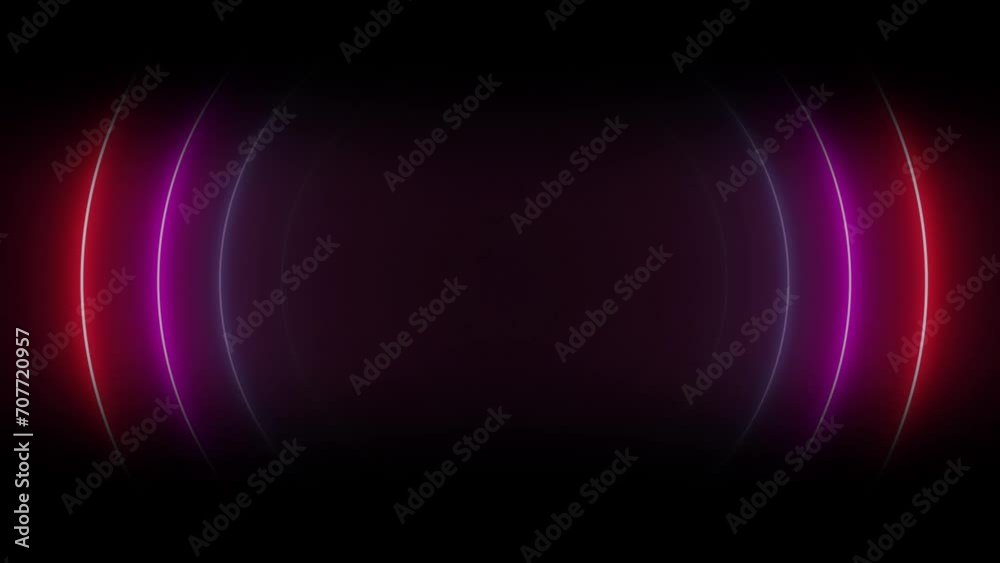Colors award background waves animation come from center. Bright neon ...