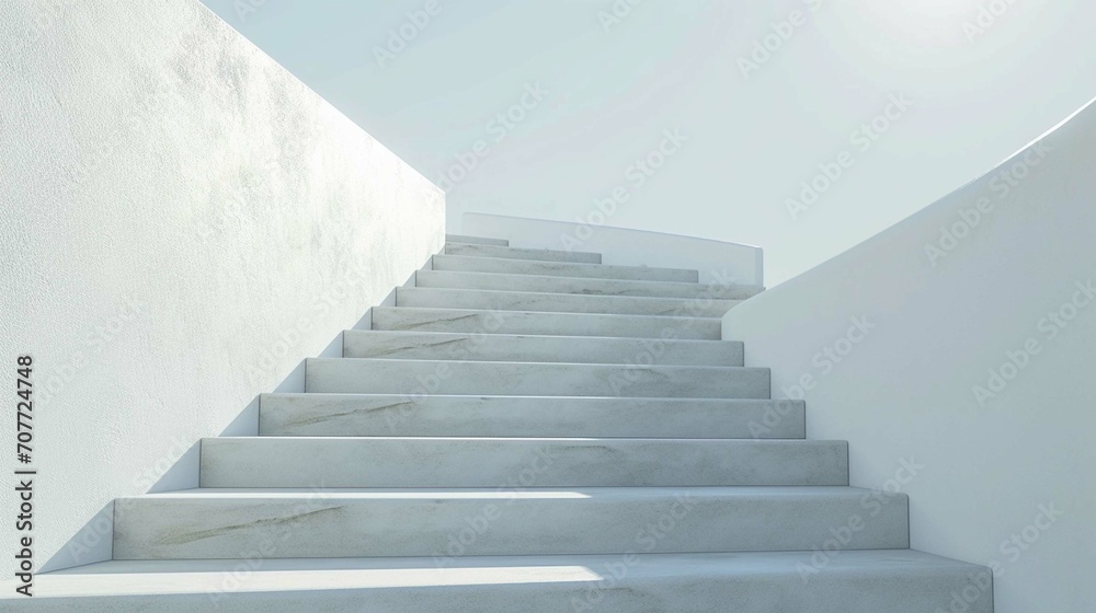 Career growth represented by digital stairs, ai generated isolated on a ...