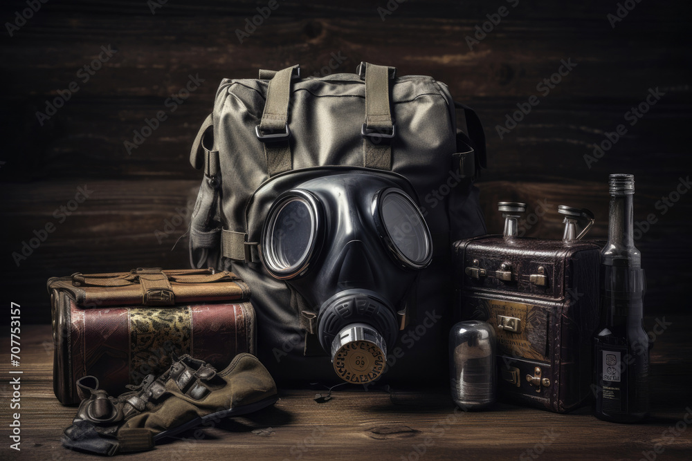 Prepare for Anything: Apocalypse Survival Kit Stock Photo | Adobe Stock