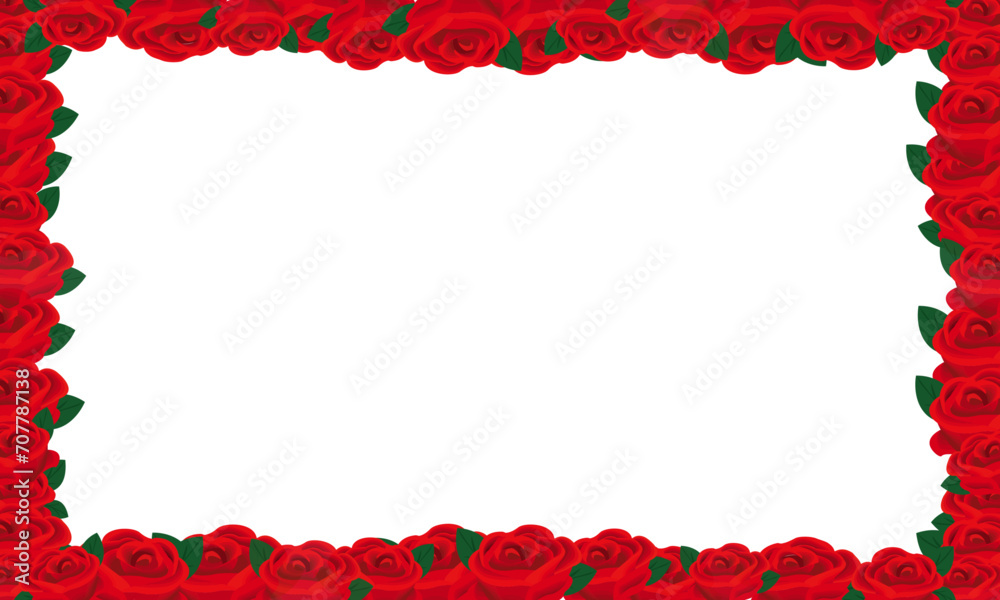 red roses border frame background valentines day mothers day wallpaper ...