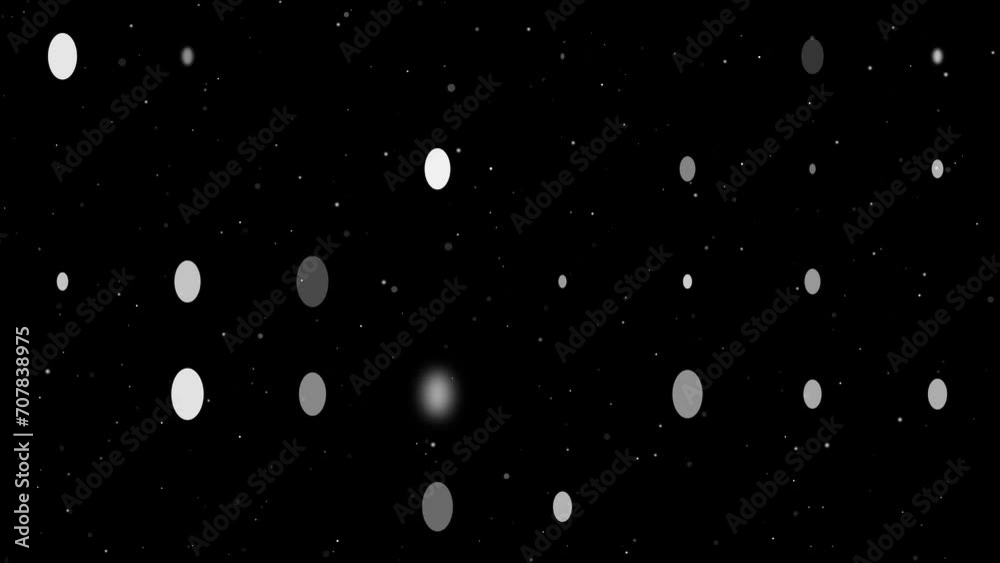 Template animation of evenly spaced ellipse symbols of different sizes ...