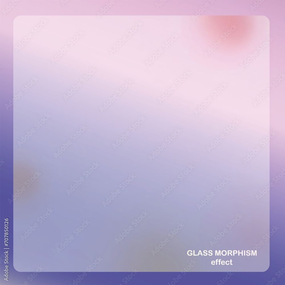 Modern background with glass morphism vector effect. Transparent glass ...