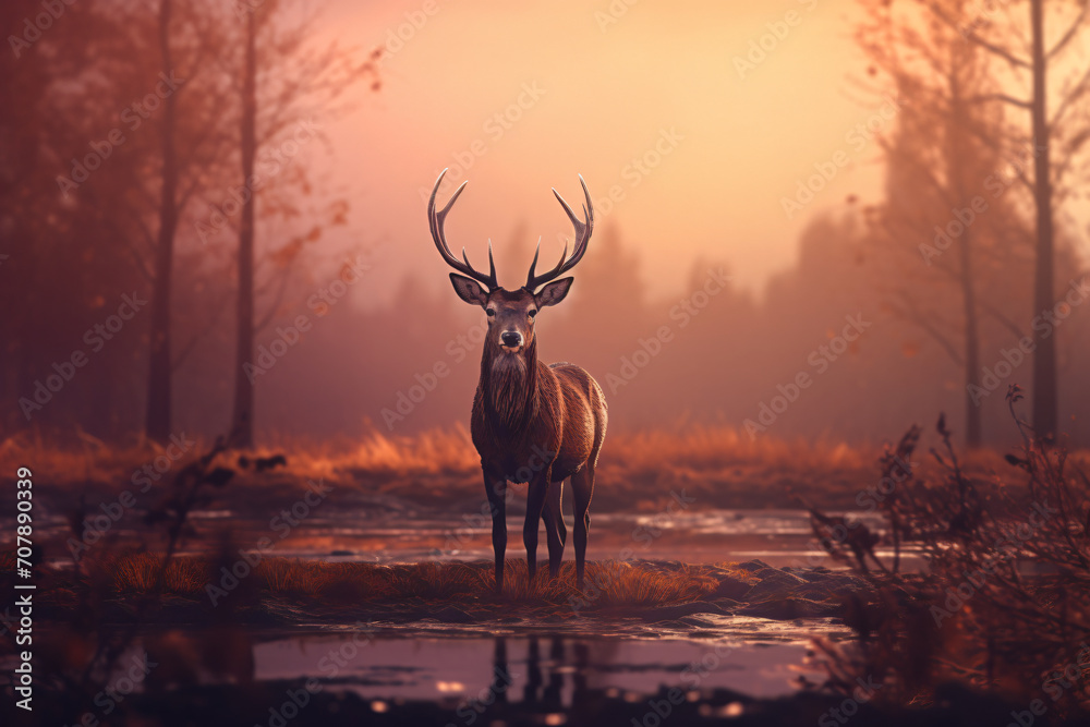 Deer deer deer stock photography, in the style of photorealistic ...