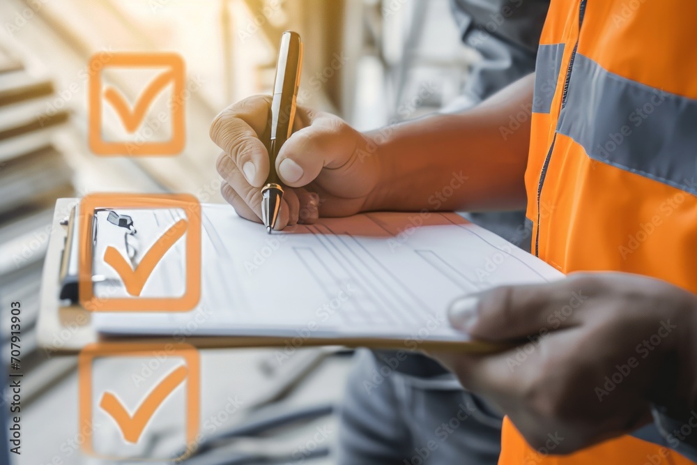 Quality Control Professional Inspection. Professional conducting a ...