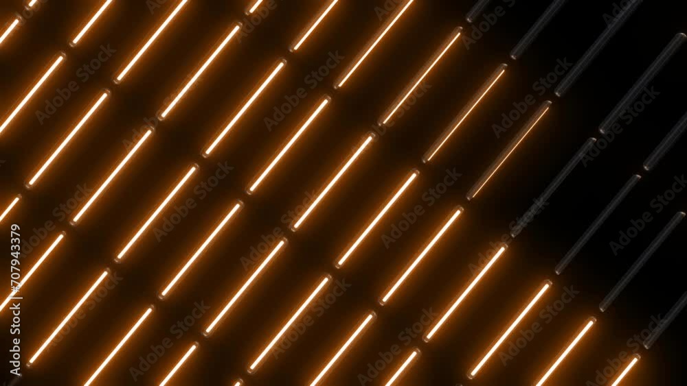 This stock motion graphic video of 4K Colored Neon Lights Pattern with ...