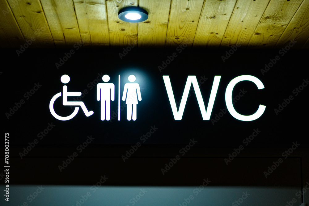 Toilet symbols for men, women and disabled people.Toilet icons set. Men ...