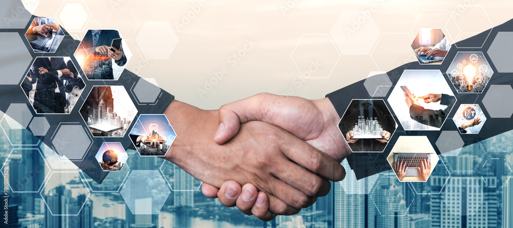 Communication technology , smart connection IOT and people network ...