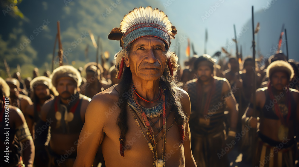 Peruvian in national clothes against the background of Machu Picchu in ...