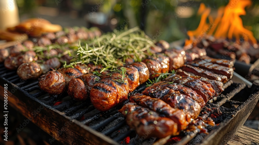 Argentinian Asado BBQ Unwind: Rustic Backyard with Outdoor Argentinian ...