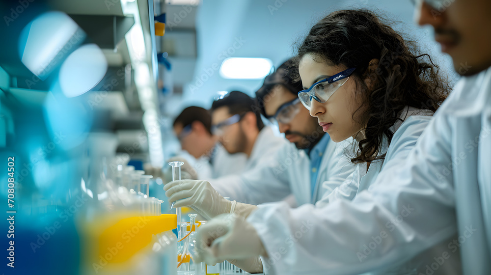 A team of scientists from various countries and backgrounds working ...