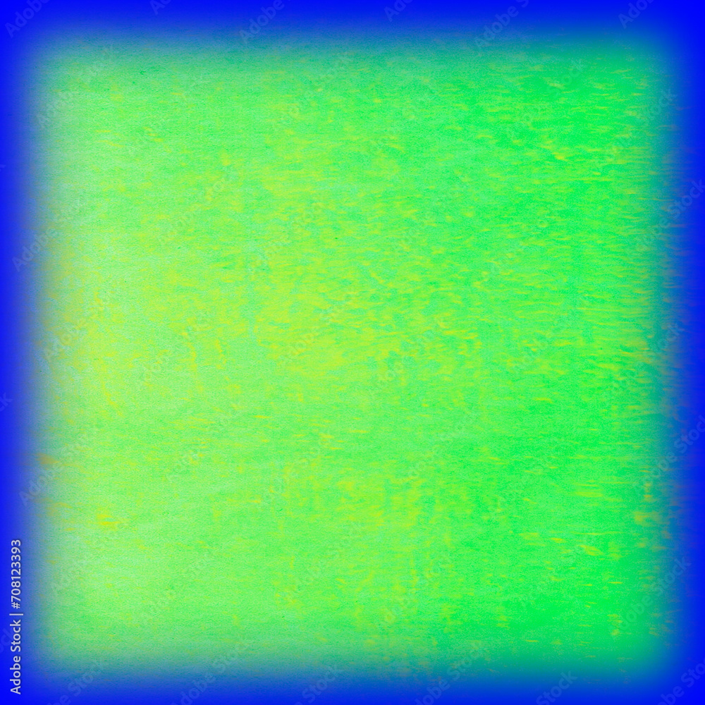 Green color abstract square background with blue border, Usable for ...