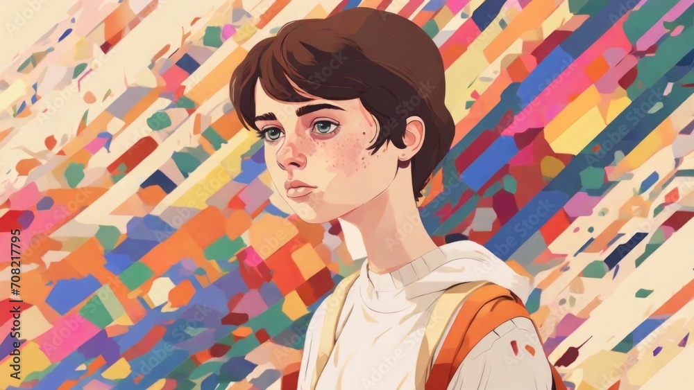 An illustration depicting how ADHD can impact daily life, showing a ...