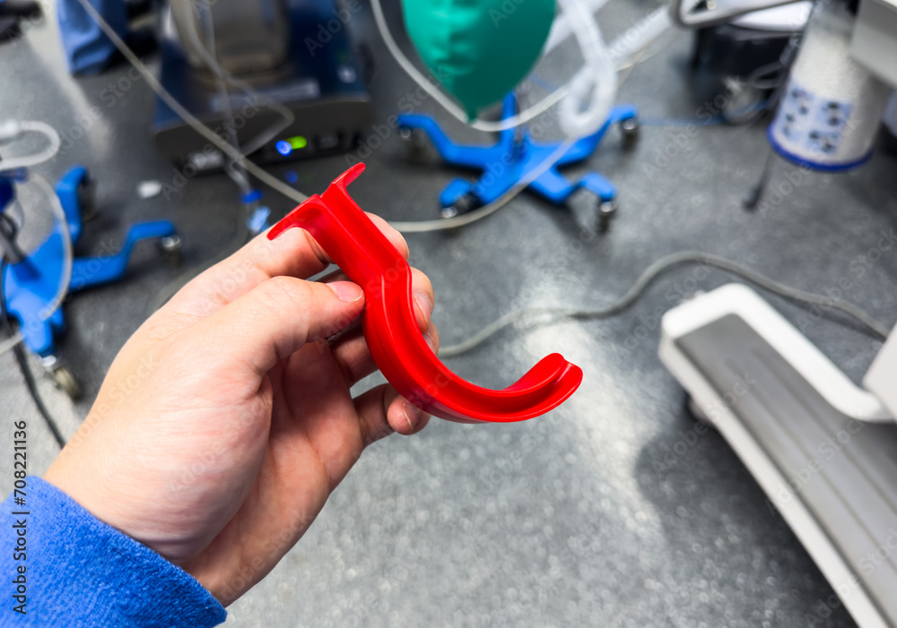 anesthesia equipment ,laryngoscope, ventilation mask, LMA, and oral ...