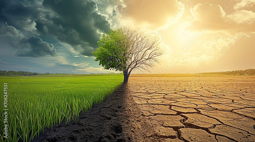 Agricultural areas are changing from green to barren land due to global ...