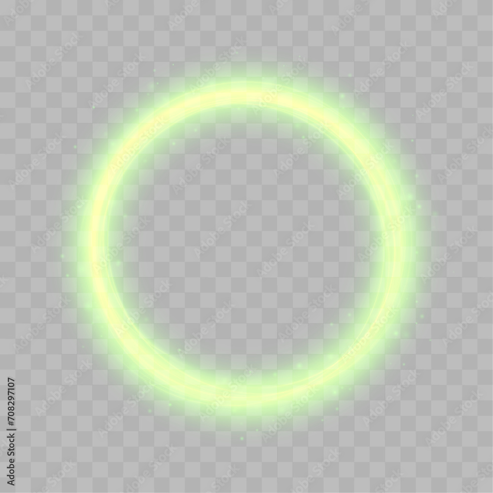 Neon frame on a transparent background. Effect for games, avatar ...
