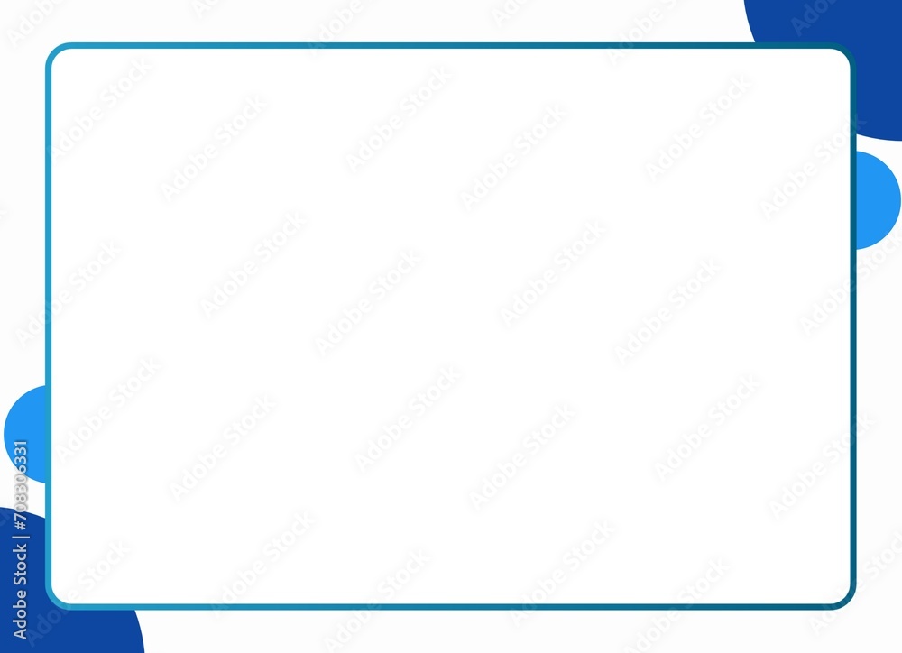 Simple blue text box background for any text with paper clip Stock ...