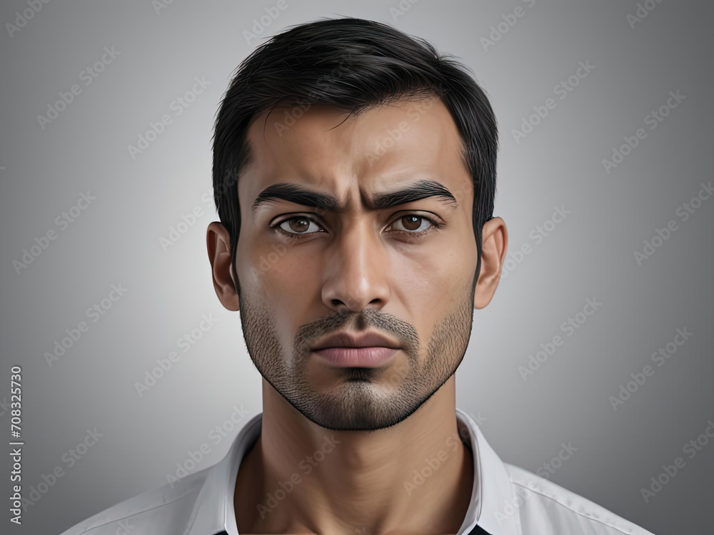 Strong Emotive Portrait - Close-up of tall, very dark-skinned Central ...