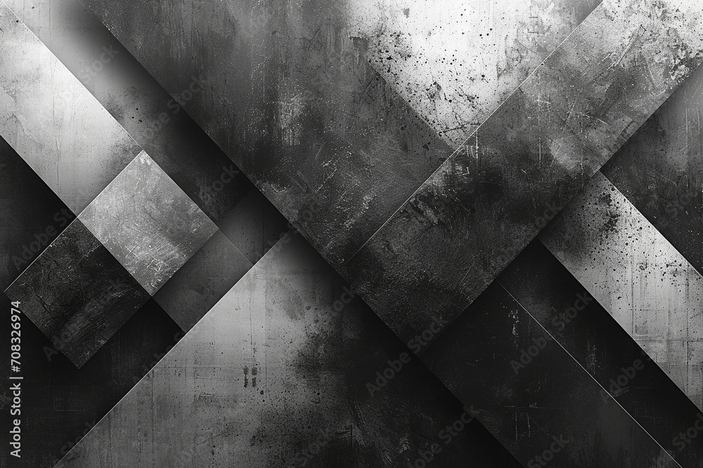 An abstract composition of intersecting lines and geometric shapes in ...