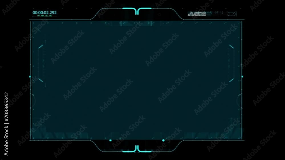 Tech HUD elements with loading number animation, Technology HUD ...