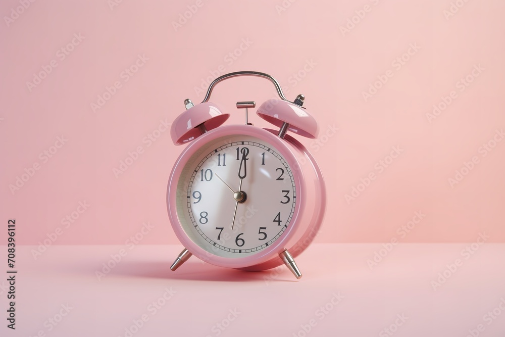 Punctuality in Pink: Vibrant Alarm Clock Displays Precise Time for ...