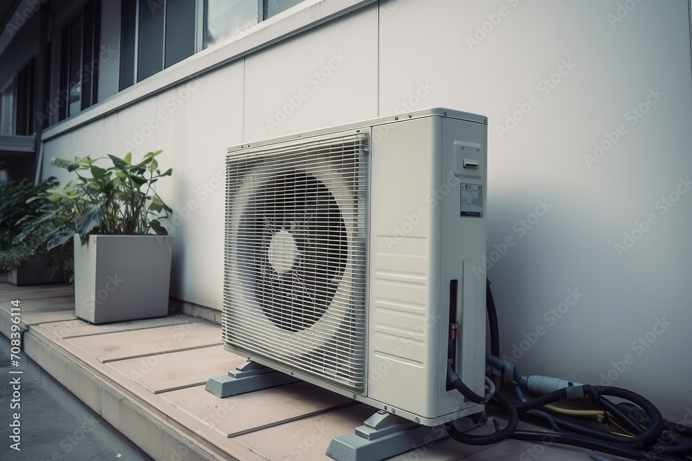 Professional Installation of Outdoor Air Conditioning Unit Compressor ...