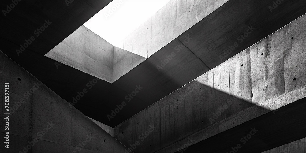 A minimalistic composition of intersecting lines and shapes in black ...