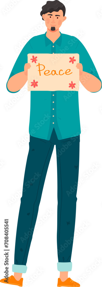 Protest people against discrimination All Lives Meter, set of cartoon ...