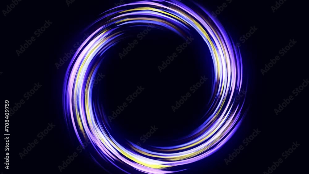 Flaming logo reveal, ring of ice and fire effect. Abstract motion ...