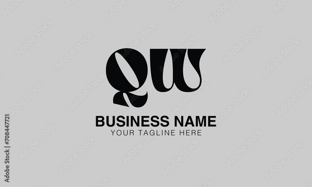 QW q qw initial logo | initial based abstract modern minimal creative ...