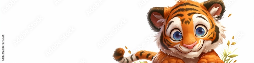 Cute baby tiger mischievous, funny facial expressions and gestures ...