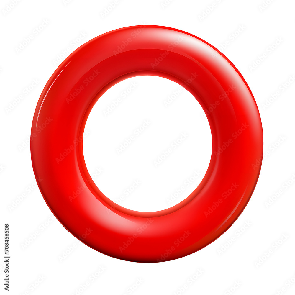 The letter O in red, letter clipart, character clipart, alphabet ...