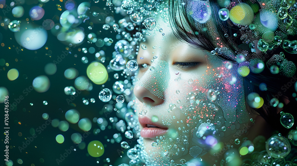 Woman Celebrating Connection to Nature. Rejuvenating Energy ...