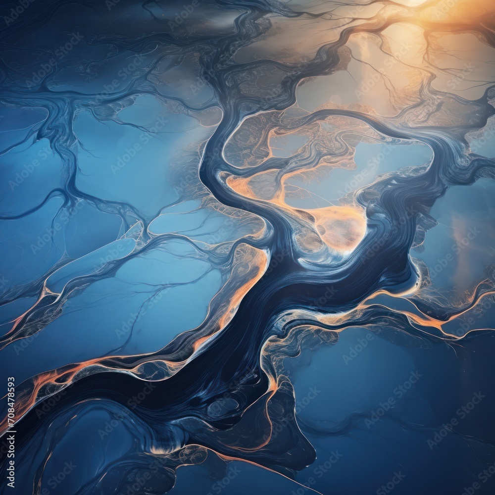 Artistically capturing the mesmerizing flows of rivers and the contours ...