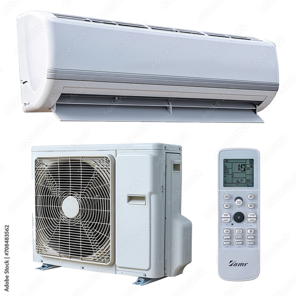 Set of air conditioner ac inverter heat pump mini split system with ...