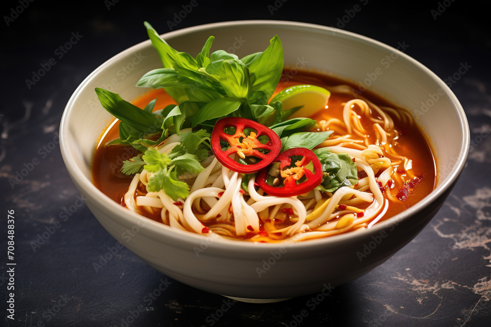 Vietnamese pho with sriracha hot sauce, Photos for cafe and restaurant ...